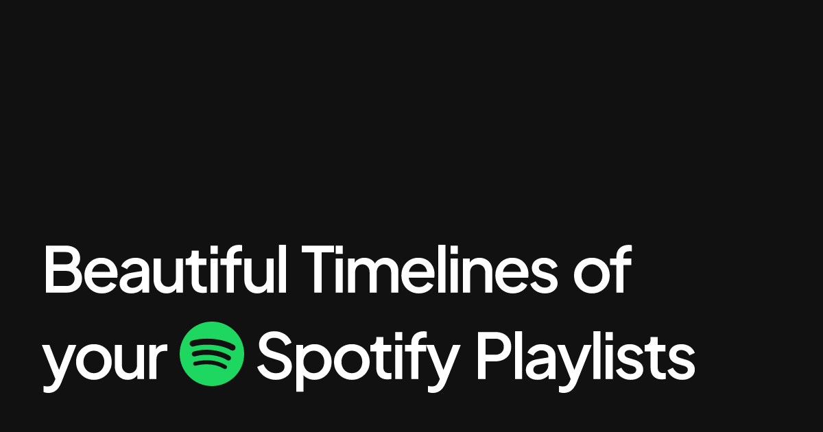 Spotify Timelines